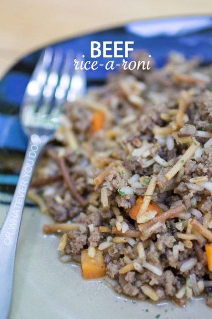 Homemade Beef Rice-a-Roni - Or Whatever You Do