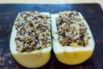 Beef & Wild Rice Stuffed Zucchini - Easy, delicious dinner recipe.