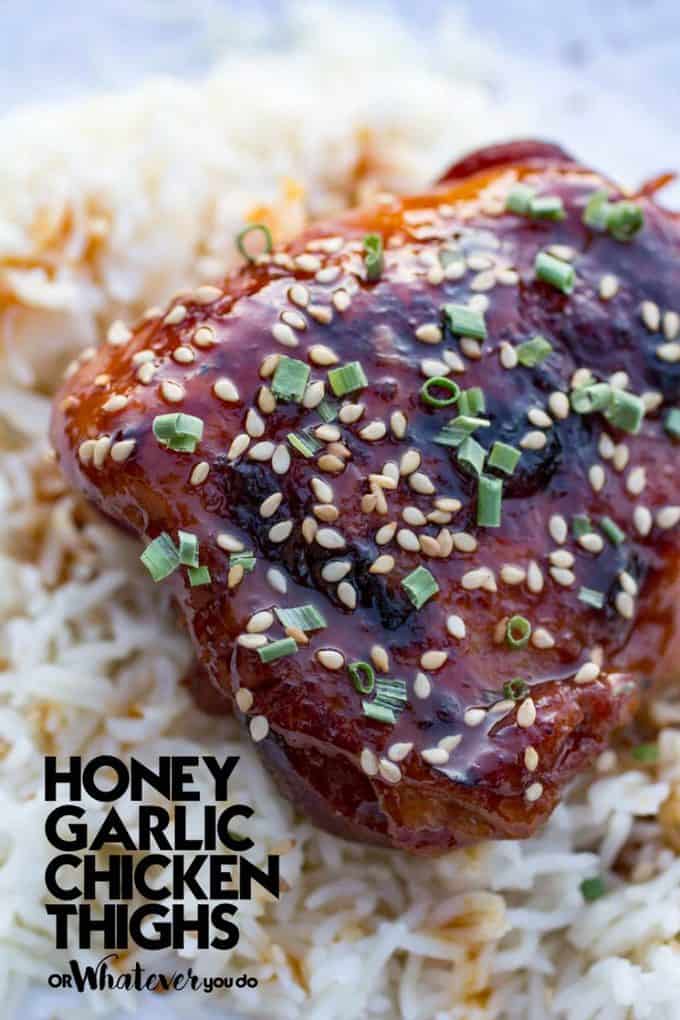 Instant Pot Honey Garlic Chicken Thighs | Easy homemade cheap eats!