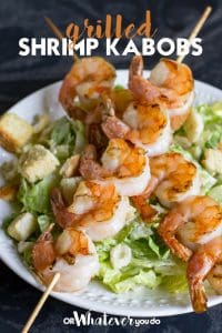 Traeger Grilled Shrimp Kabobs - Or Whatever You Do