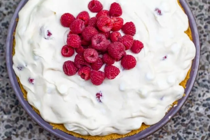 No-Bake Raspberry Fluff Pie - Easy Summer Dessert