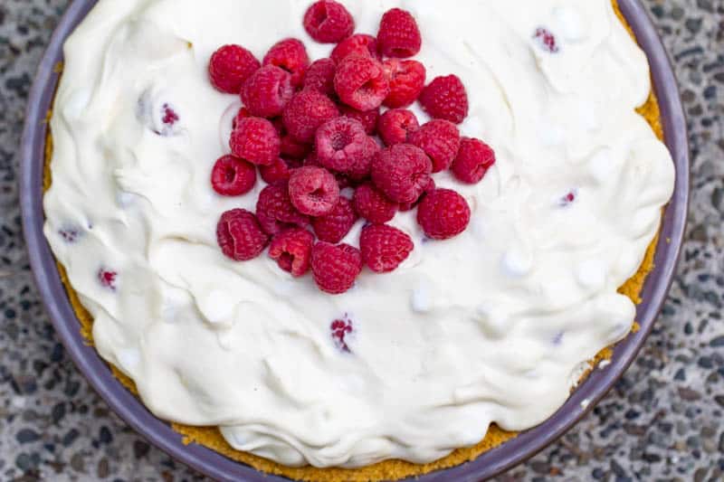 No-Bake Raspberry Fluff Pie - Easy Summer Dessert