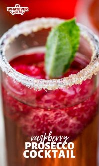 Raspberry Prosecco Cocktail – Sparkling wine spritzer recipe