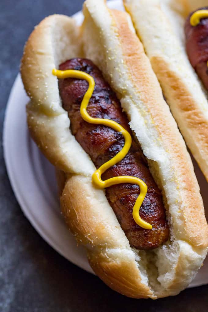 Bacon-Wrapped Brats – Cheddar Bratwurst with Bacon