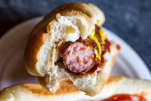 Bacon-Wrapped Brats – Cheddar Bratwurst with Bacon