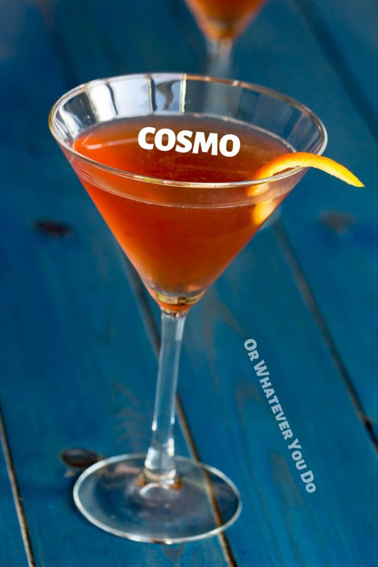 Cosmopolitan Cocktail – Classic Cosmo recipe with an orange twist!