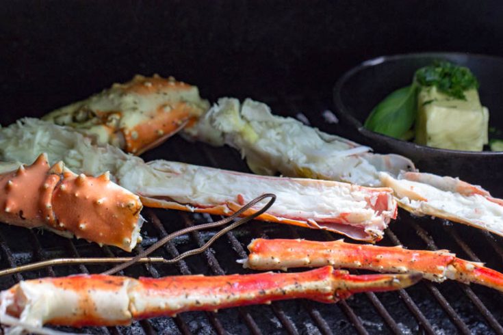 Traeger Grilled King Crab Legs Smoked Pellet Grill King Crab Recipe