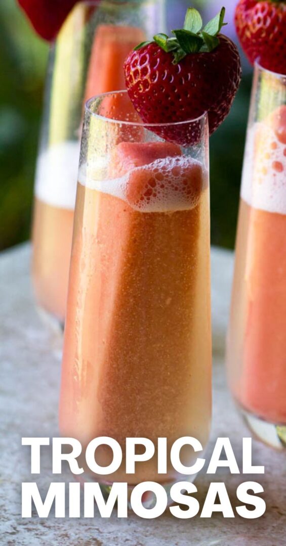Tropical Mimosas – Frozen Prosecco Cocktail Recipe