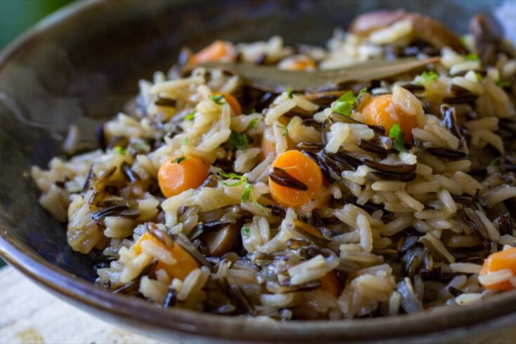 Wild Rice Pilaf – Easy homemade side dish recipe from OWYD