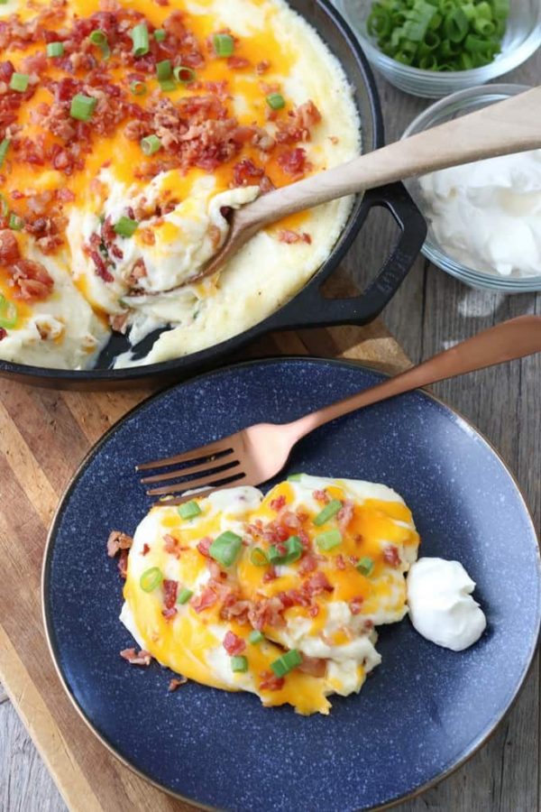 Loaded Smoked Mashed Potatoes – Pellet Grill Thanksgiving Potatoes