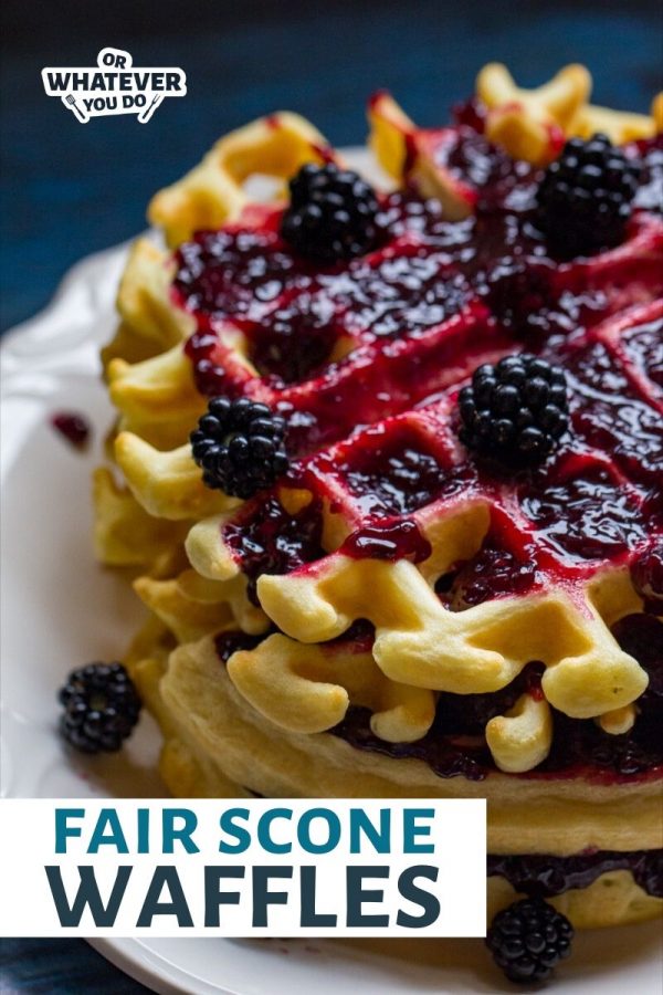 Fisher Fair Scone Waffles – Easy breakfast or brunch recipe