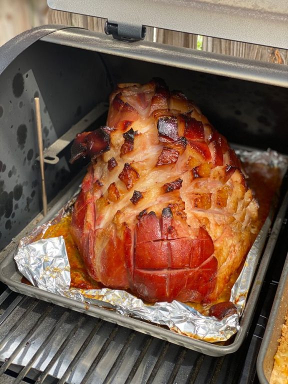 Traeger Smoked Ham – Easy glazed double-smoked ham recipe
