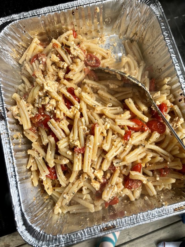 Pellet Grill Feta Pasta – Or Whatever You Do