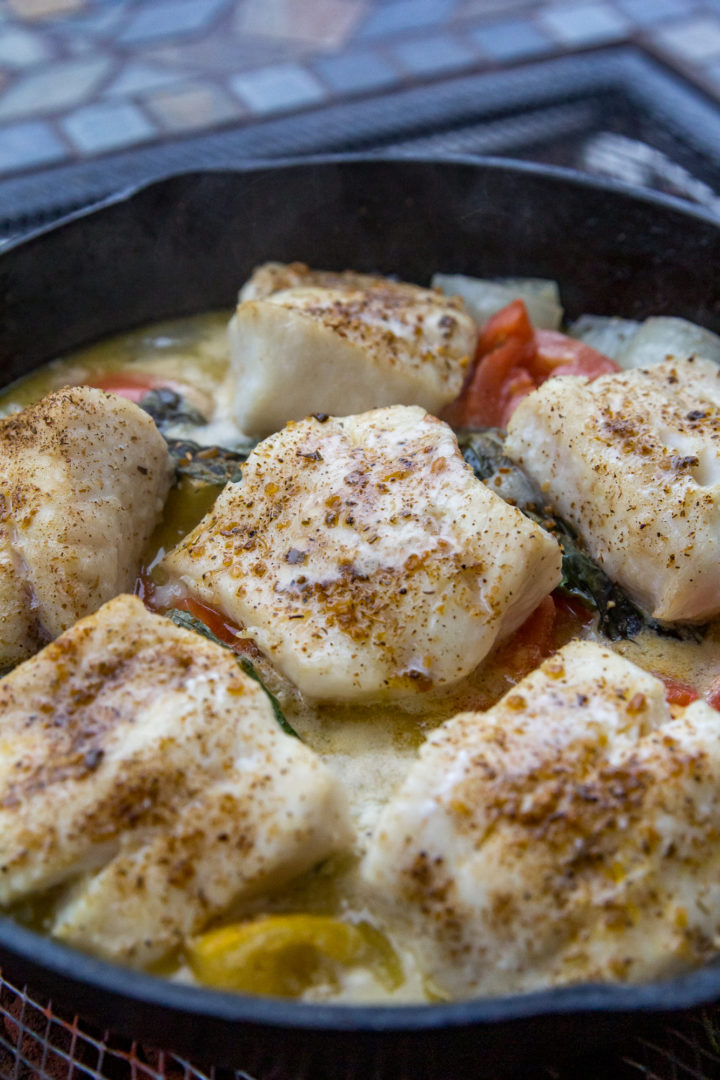 Pellet Grill Lingcod with Wine and Garlic – Or Whatever You Do