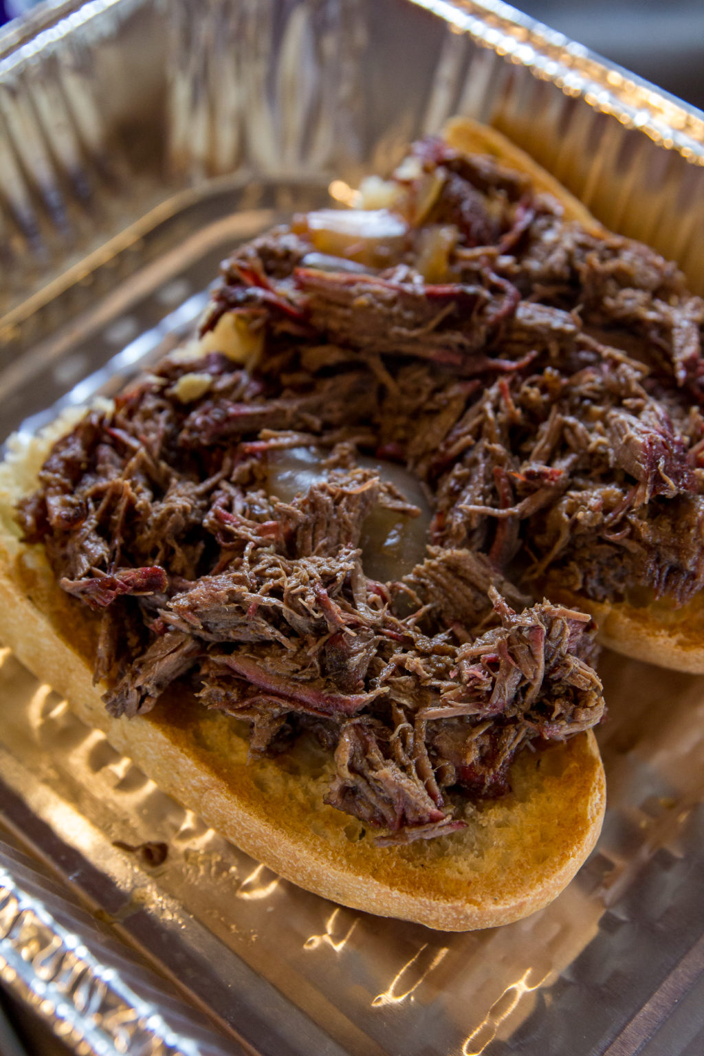 Smoked Shredded Beef Dip Sandwich – Or Whatever You Do