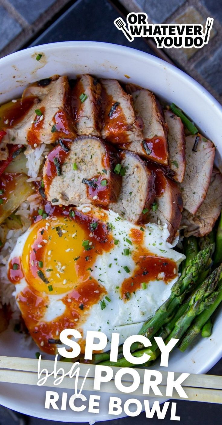 Spicy BBQ Pork Rice Bowl – Or Whatever You Do