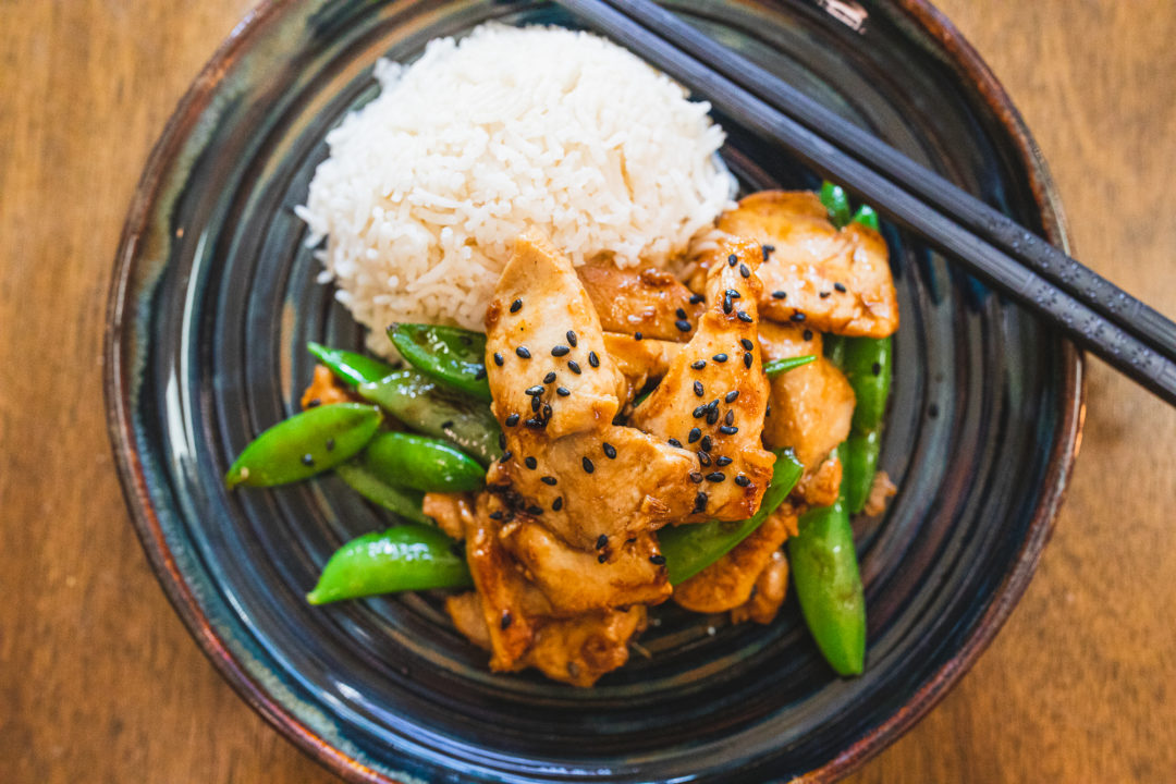 Blackstone Chicken and Pea Pods – Or Whatever You Do