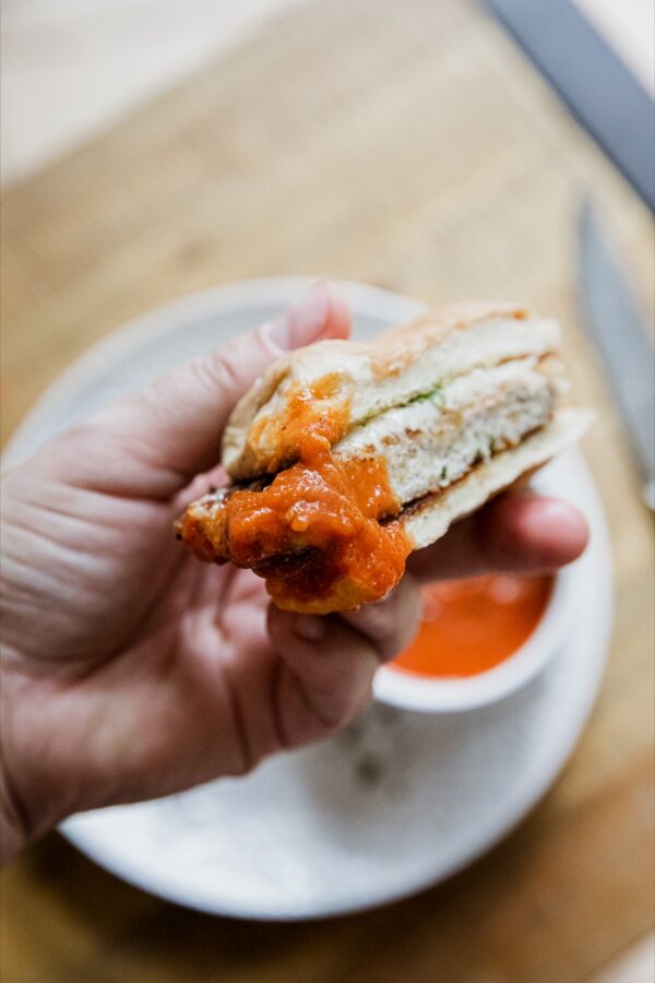 Blackstone Smashed Chicken Parmesan Sandwich – Or Whatever You Do
