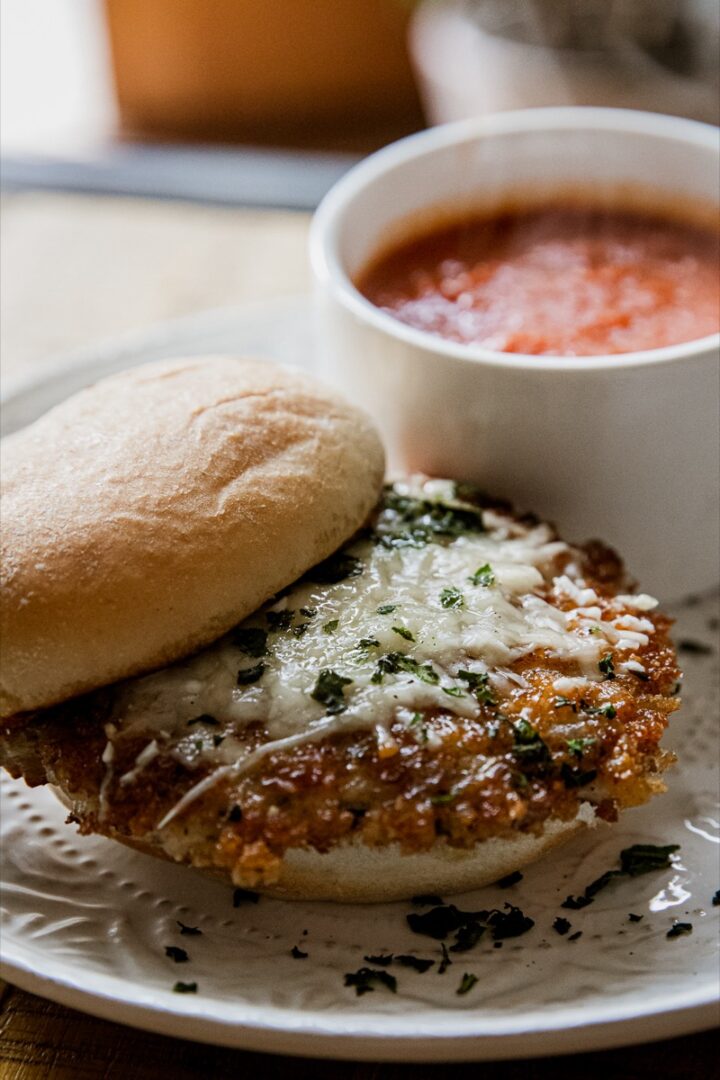 Blackstone Smashed Chicken Parmesan Sandwich – Or Whatever You Do
