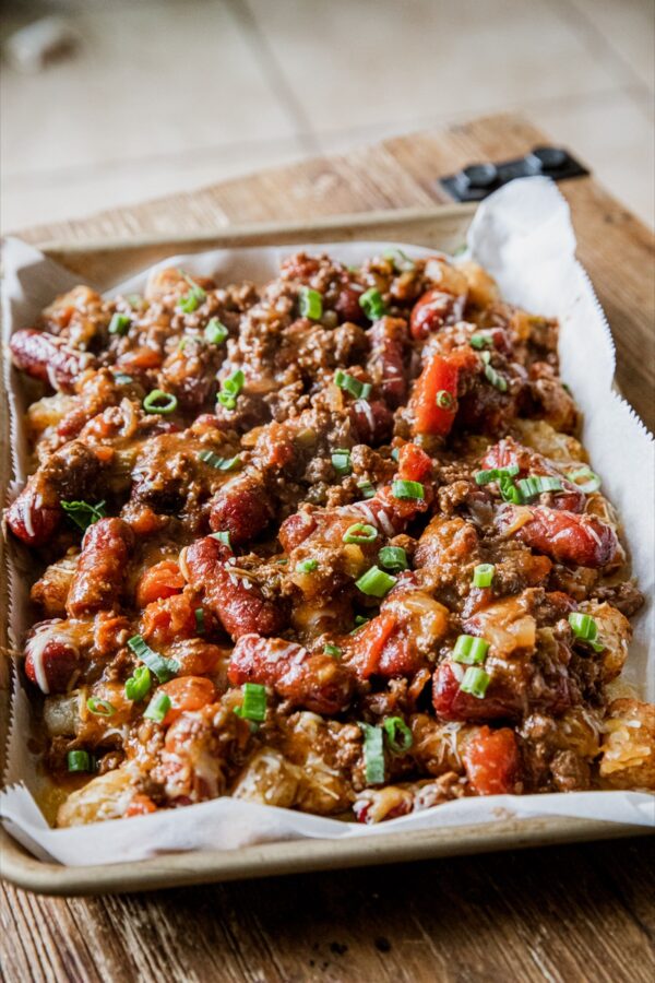 Chili Cheese Glizzy Tots – Or Whatever You Do