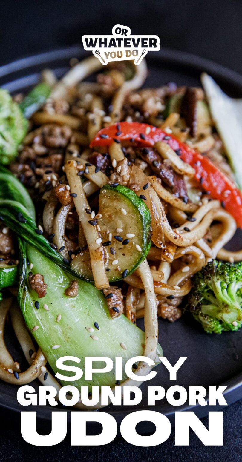 Spicy Ground Pork Udon – Or Whatever You Do