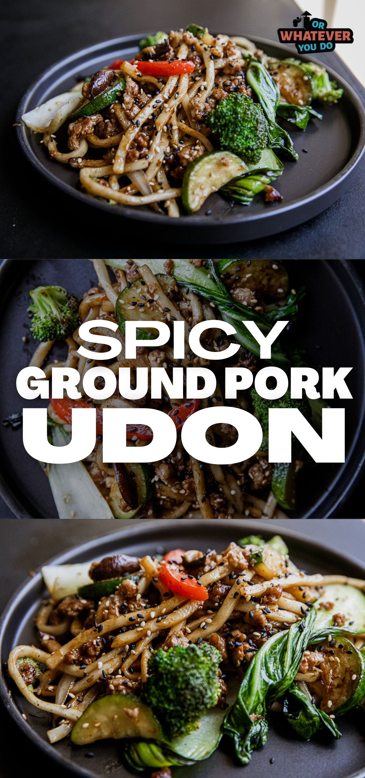 Spicy Ground Pork Udon – Or Whatever You Do